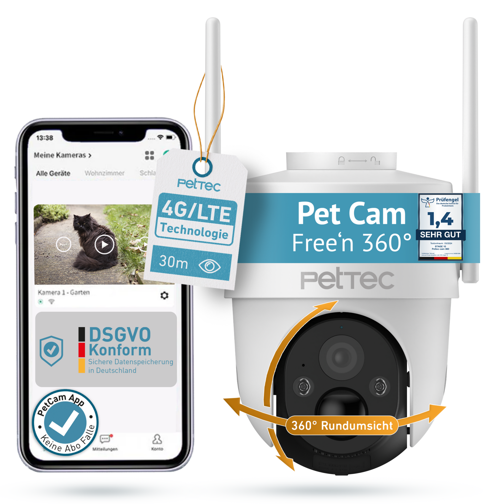 PetTec Cam Free'n 360 LTE/4G