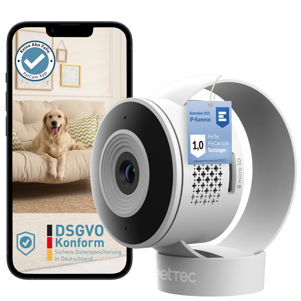 Smarte Überwachungskameras für Haustiere, Haus & Objekt | PetTec