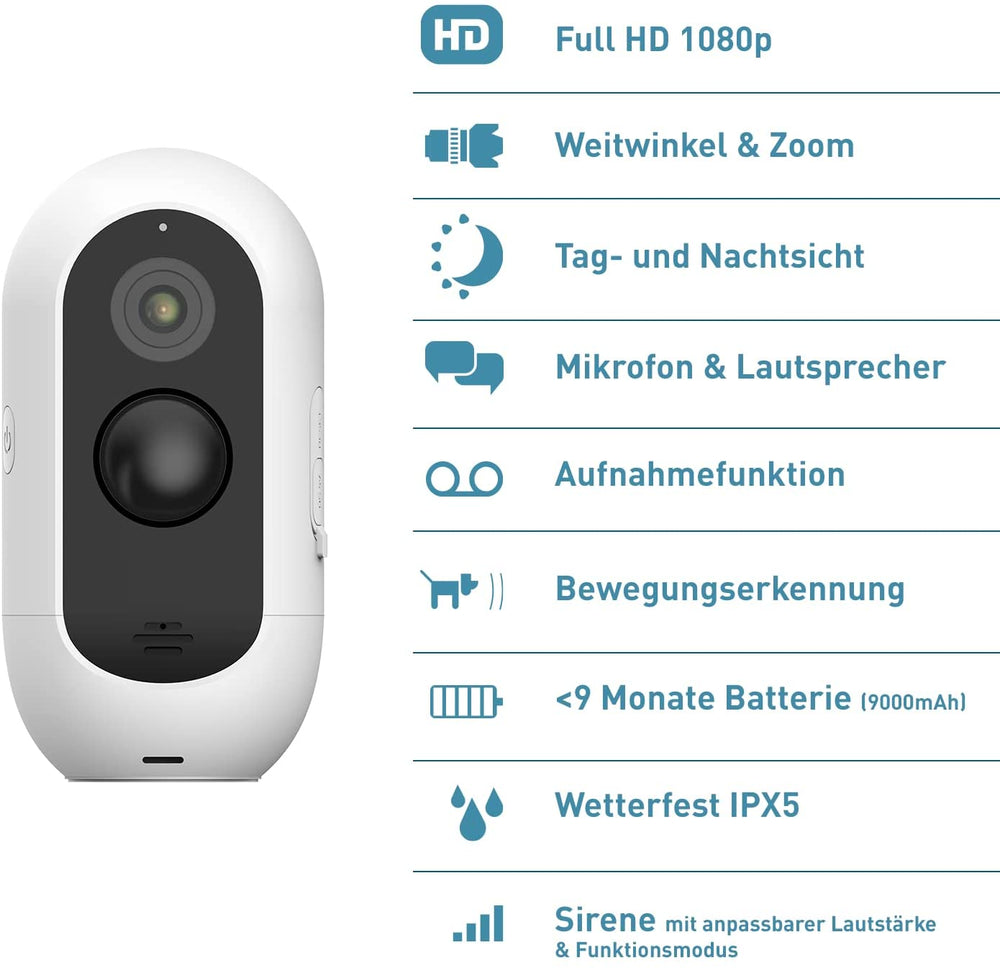 Hundekamera mit App ohne Abo, Haustierkamera mit Akku, Sprachfunktion ...